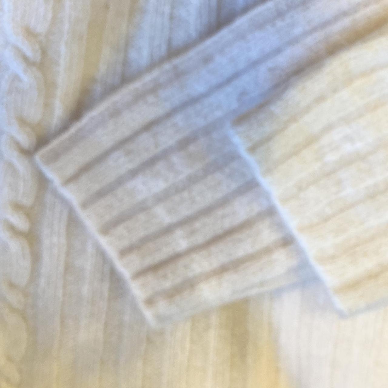 White Stag knit, ivory, mock neck sweater Front... - Depop