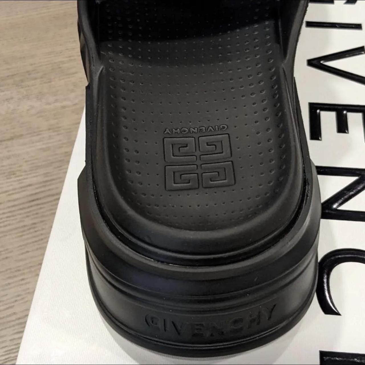 Givenchy Marshmallow Studded Slides Featuring a... - Depop