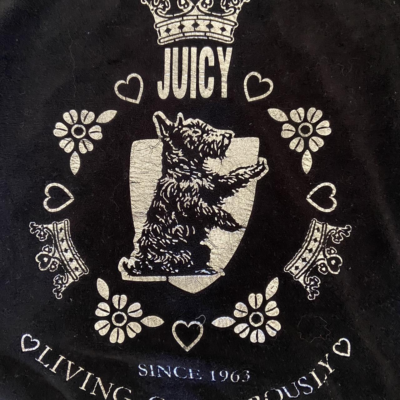 Juicy Couture Black and Silver Sweatshirt | Depop