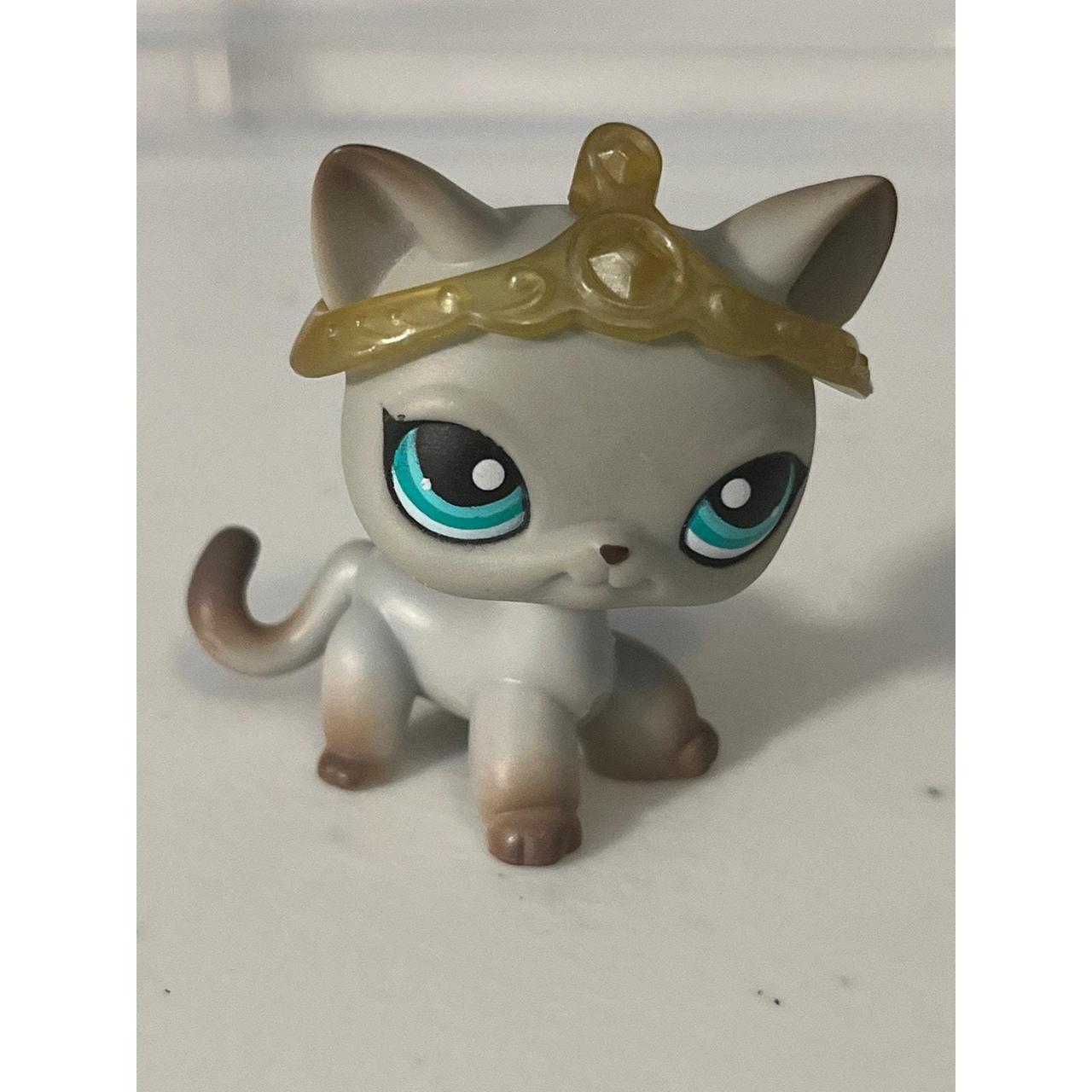 Littlest Pet Shop LPS Authentic Shorthair Cat Grey... - Depop