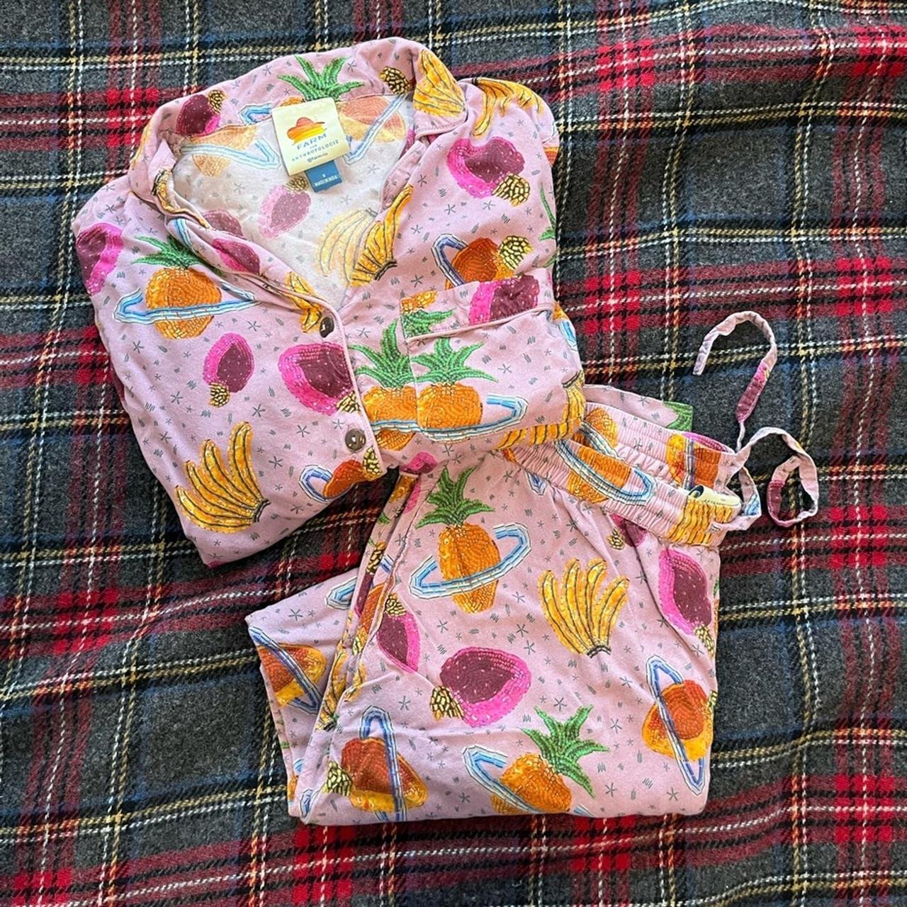 Farm Rio for Anthropolgie pajama set. Very good... - Depop