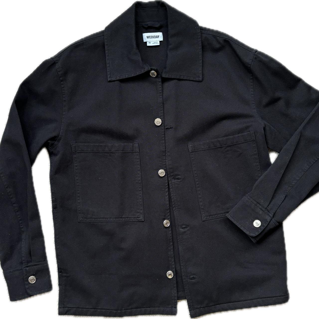 Weekday black worker jacket. Never worn. #worker... - Depop