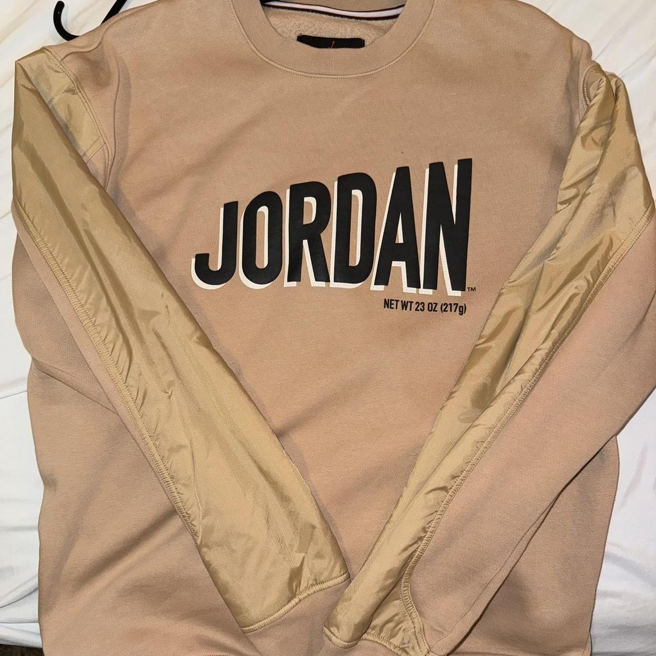air jordan sweatshirt. super cute, sleeves are a... - Depop