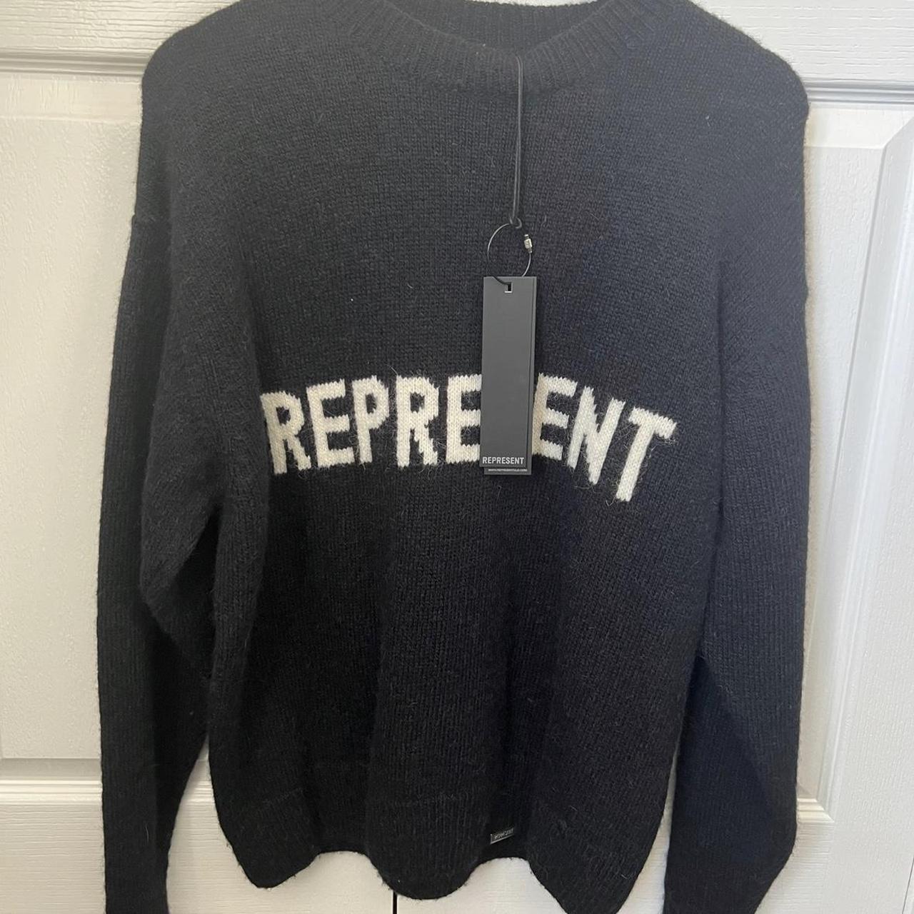 Represent Logo Knit Sweater / Jumper Size XS... - Depop