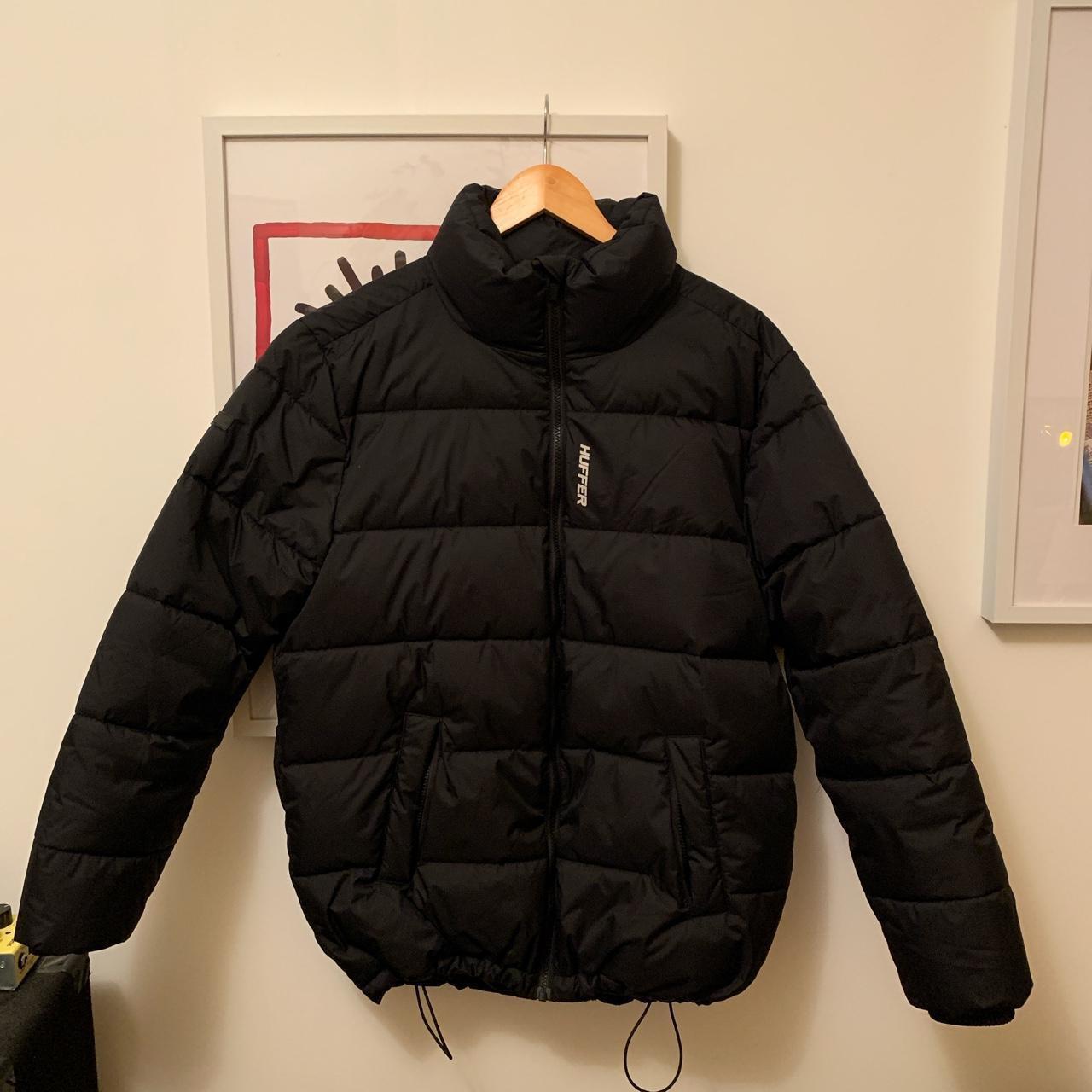 Huffer puffer jacket, black mens S - perfect for... - Depop