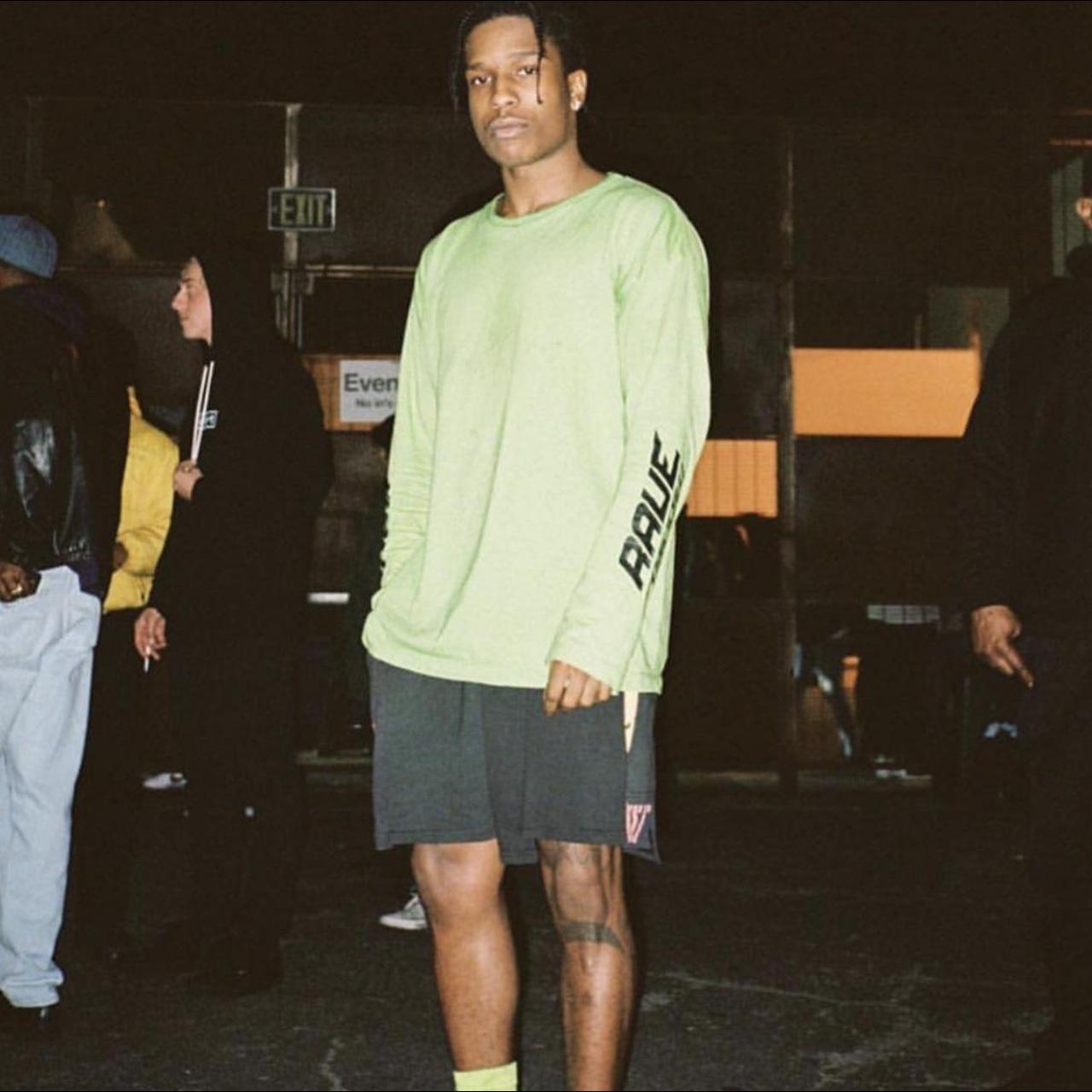 ASAP Rocky Midnight Rave Longsleeve Shirt. Barely... - Depop