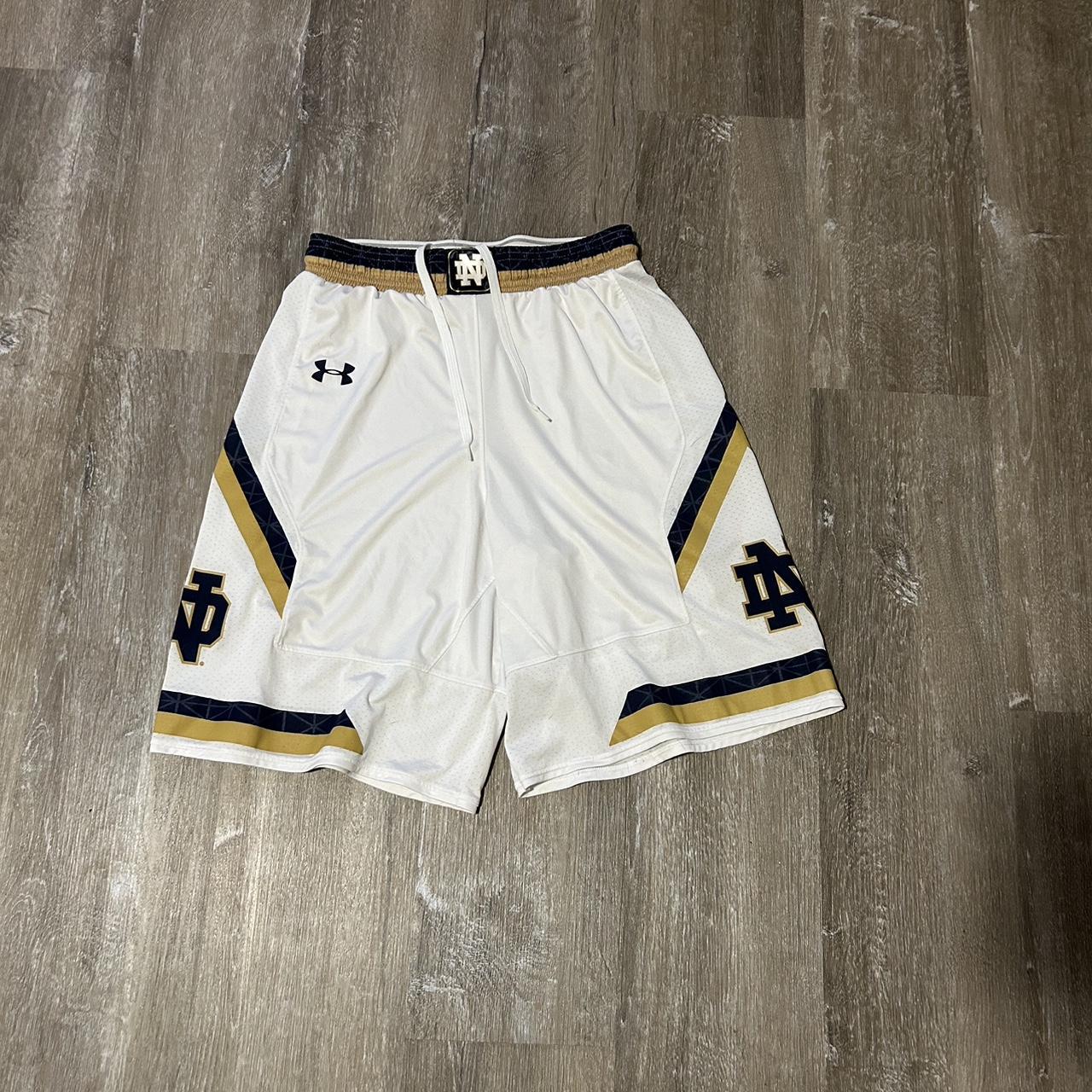 notre dame under armour basketball shorts #notredame - Depop