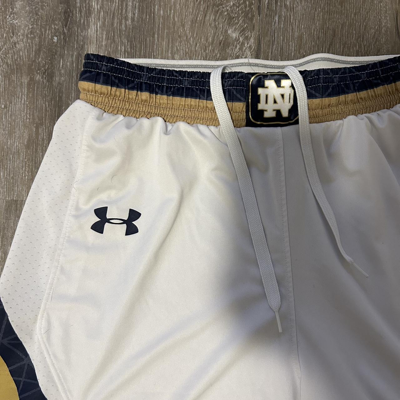 notre dame under armour basketball shorts #notredame - Depop