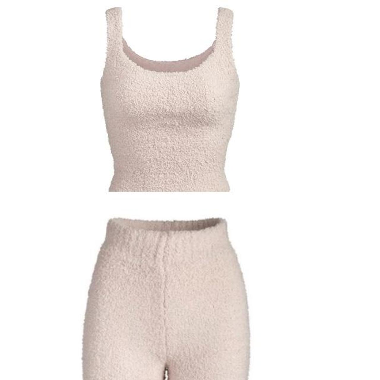 SKIMS cozy knit loungewear set in dusk. Size... - Depop