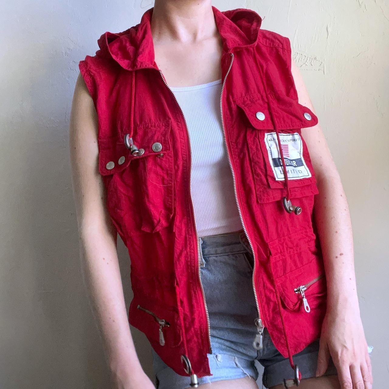 THE LIMITED Men's Red Gilet | Depop