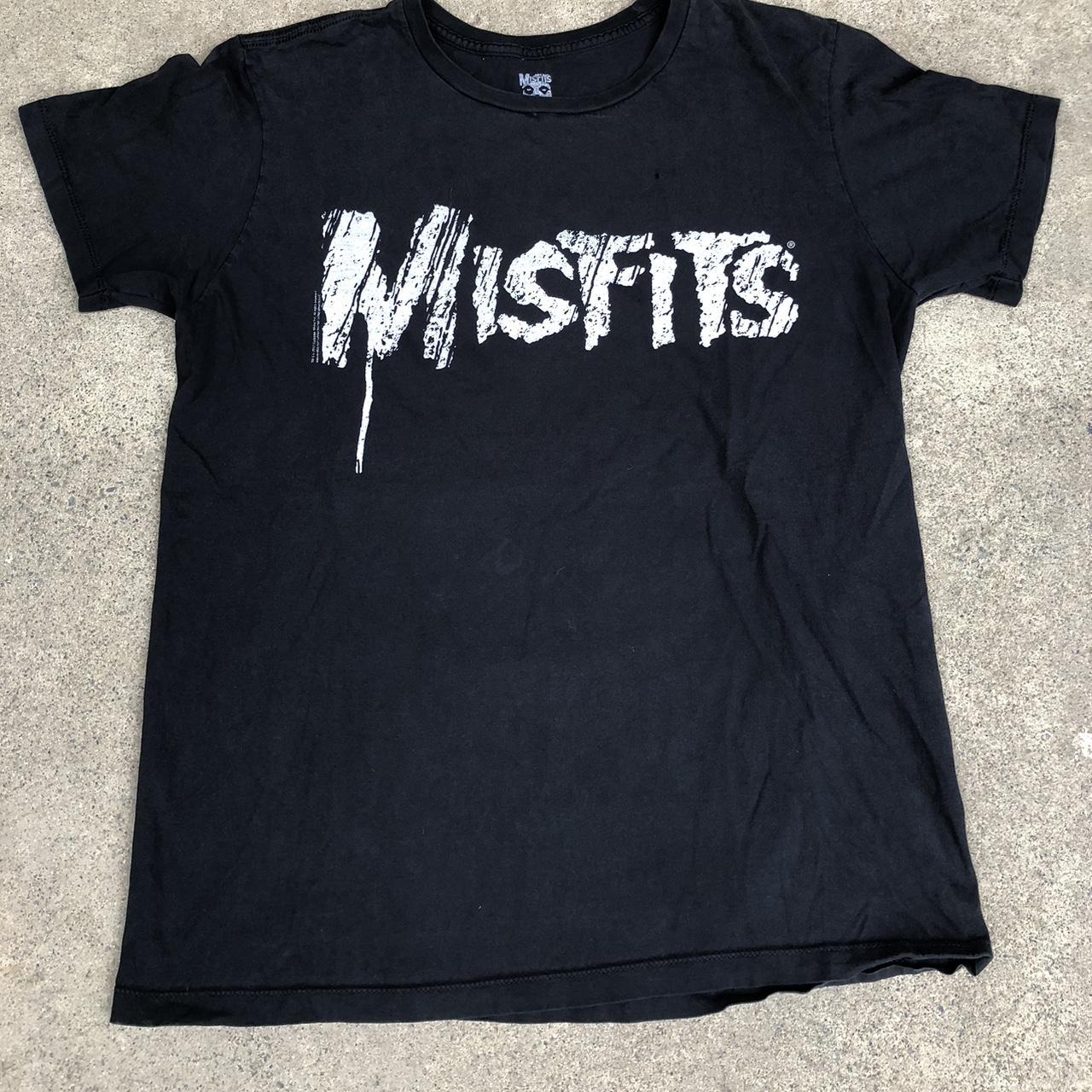 Black Misfits spell out bandmerch Size: Large,... - Depop
