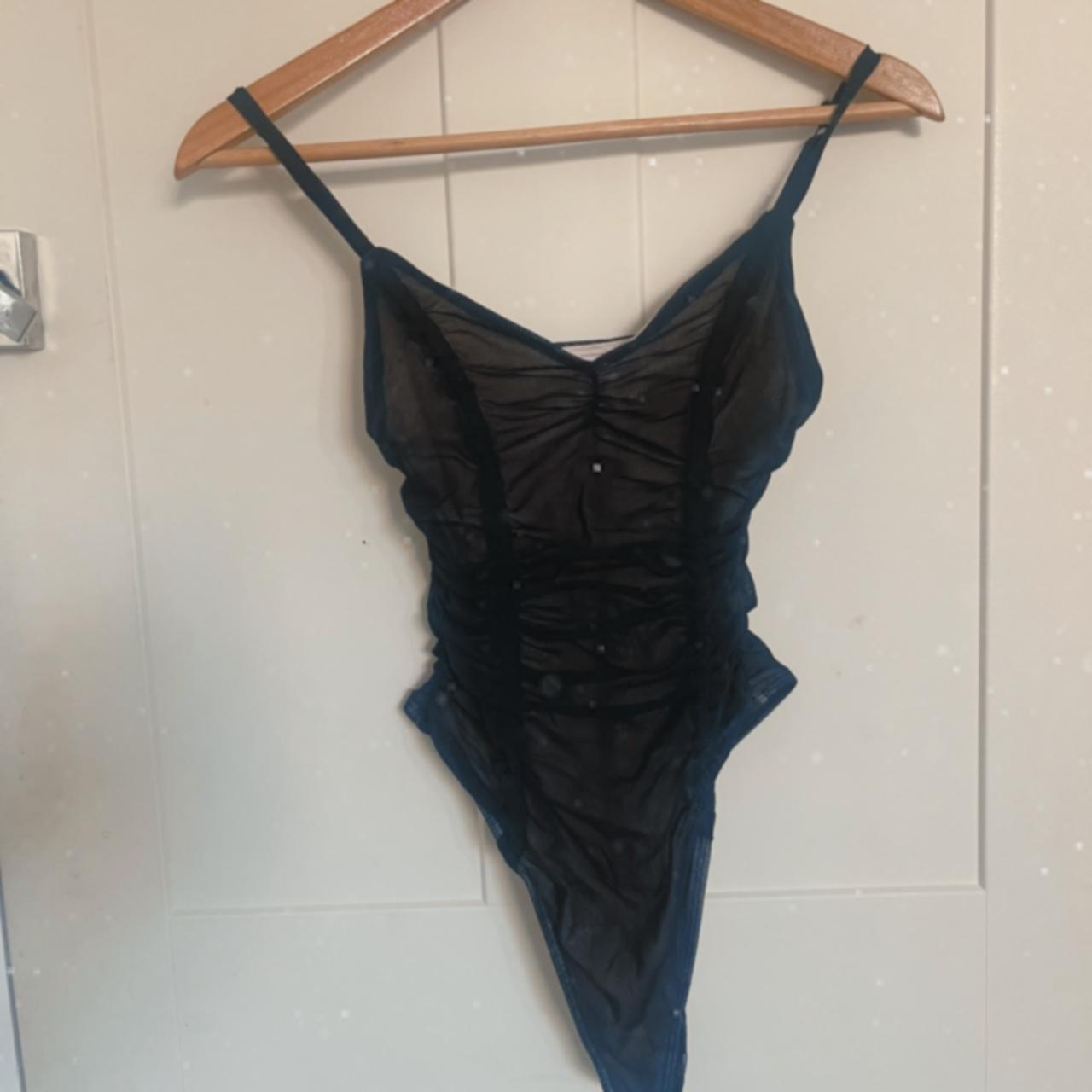 Out from Under Ruched Body Suit Urban... - Depop