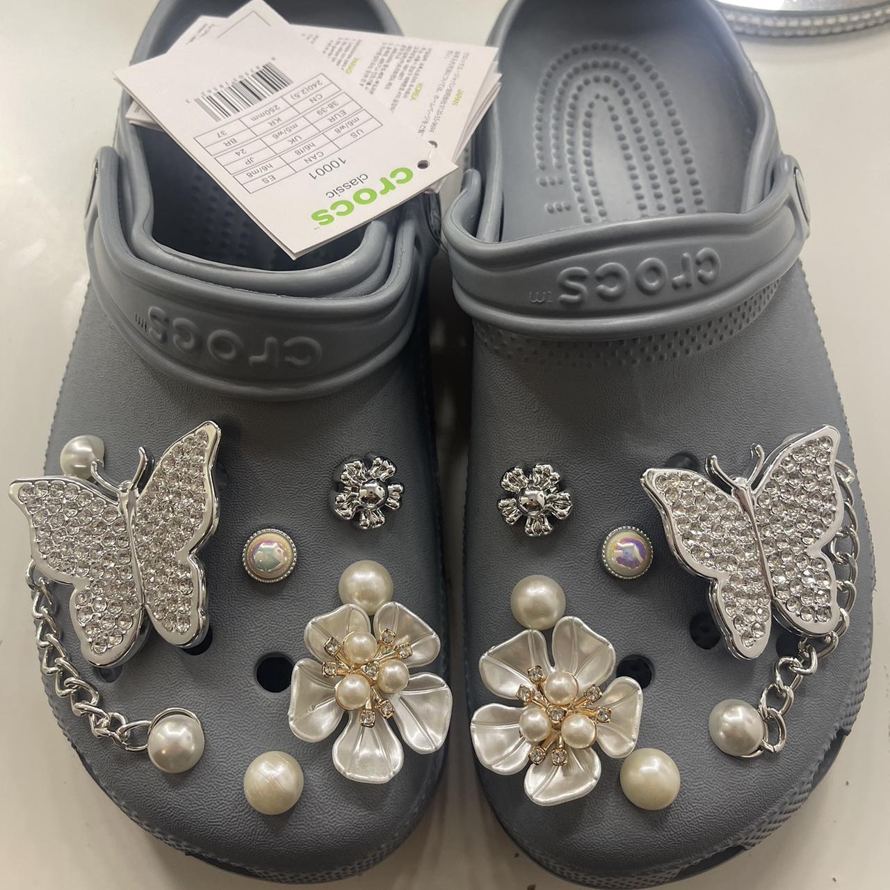 Authentic grey crocs 🩶 💎 Brand new with tags , never... - Depop