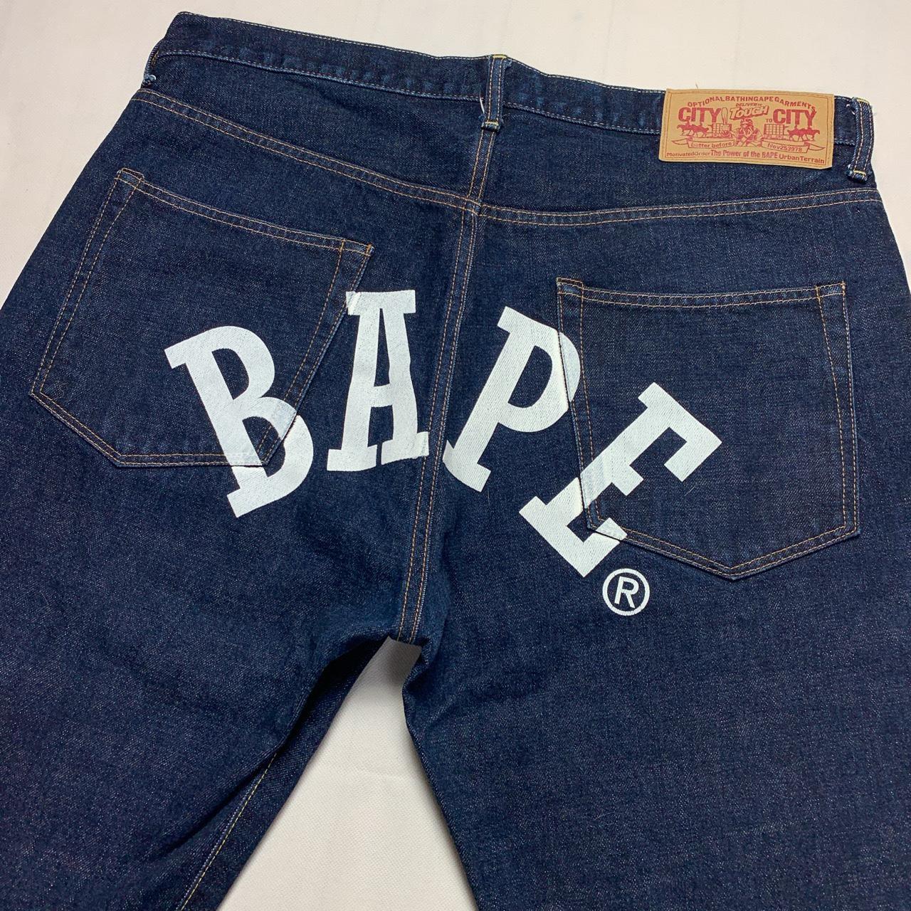 Authentic Bape Spell Out Jeans •Size: Waist 36... - Depop