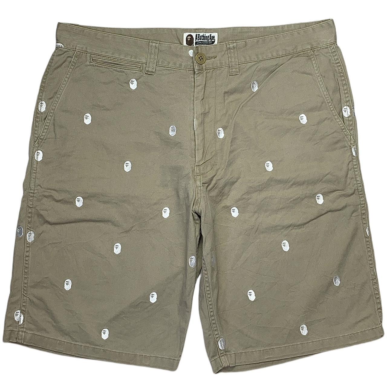 Authentic Bape Ape Head Monogram Shorts •Size:... - Depop