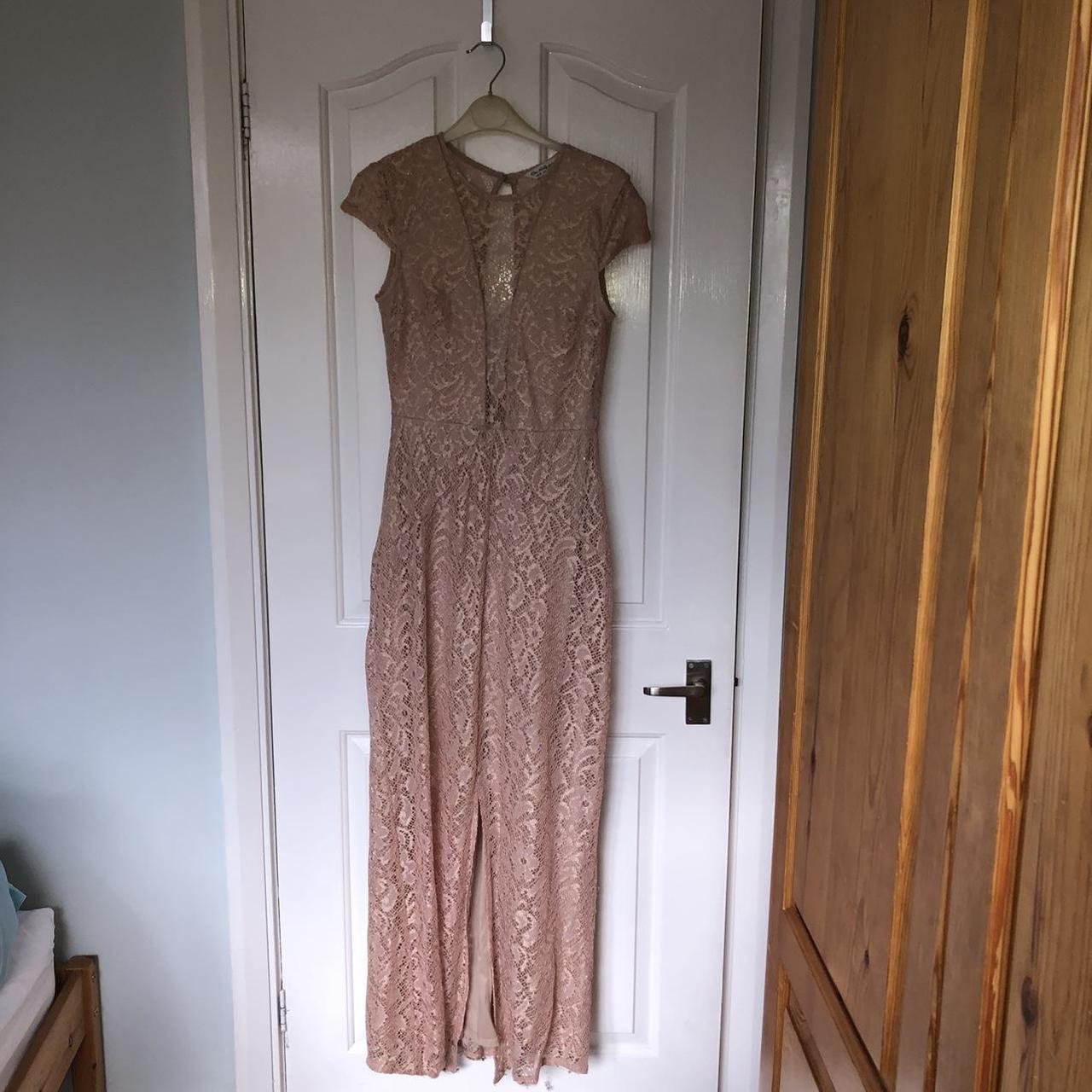 Stunning maxi baby pink pastel pink lace... - Depop