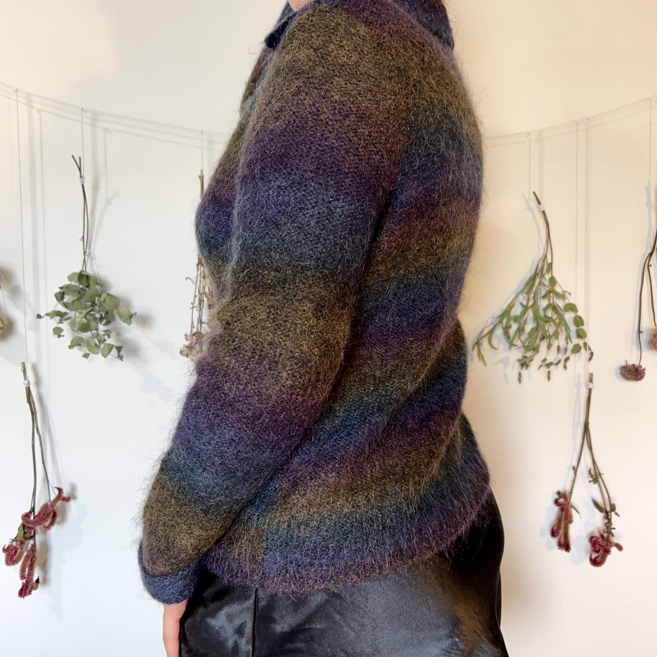 Whimsy mohair cardigan with beautiful gradient... - Depop