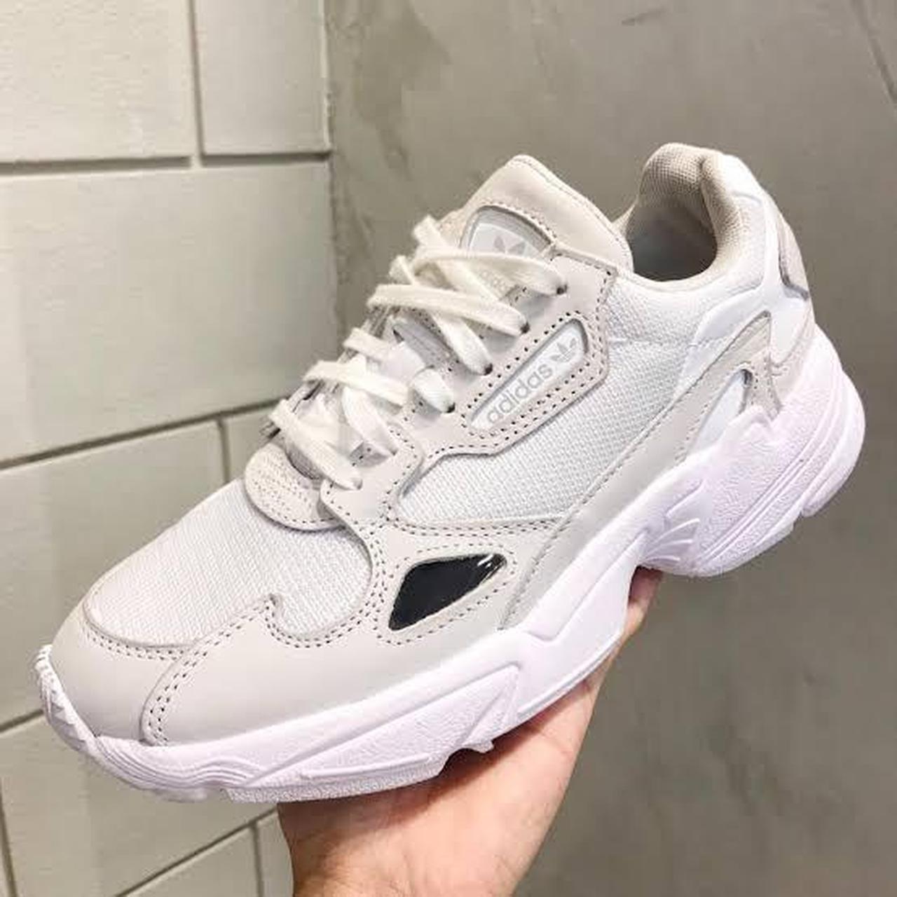 Adidas falcon mirror shoes. Needs laces. Size us 9 - Depop