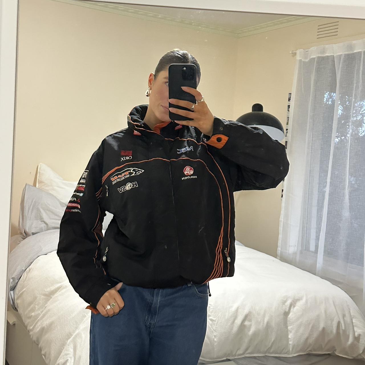 Vintage race car bomber jacket - Depop
