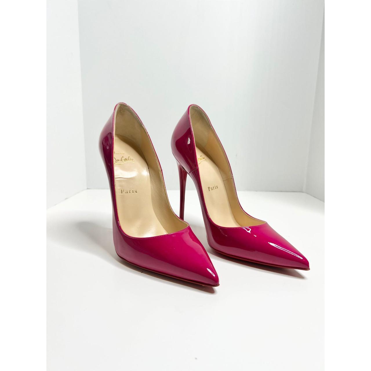 Christian Louboutin Women's Pink Courts | Depop