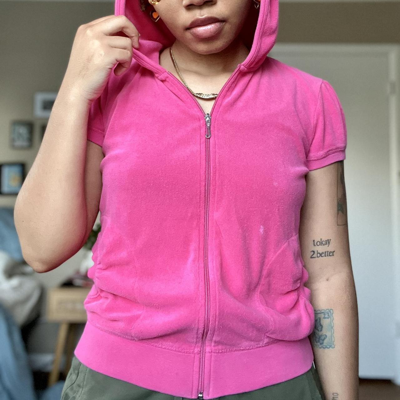 Juicy Couture Women's Pink Hoodie | Depop