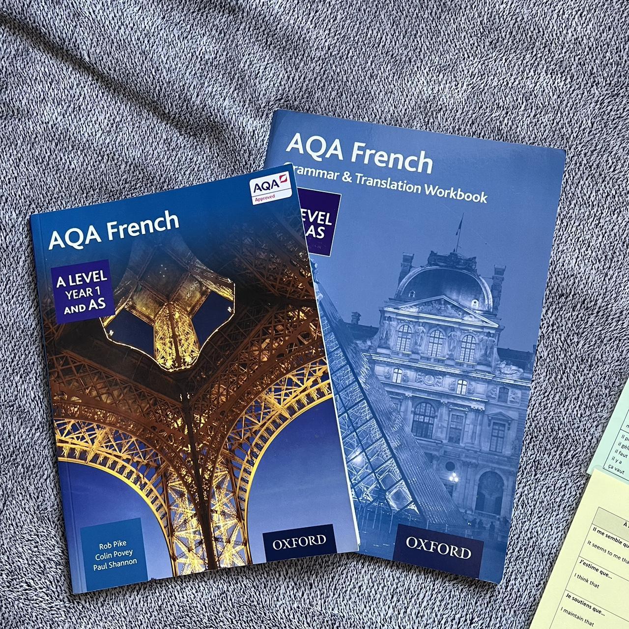 AQA FRENCH A LEVEL BRAND NEW TEXT BOOK, 1 page used... - Depop