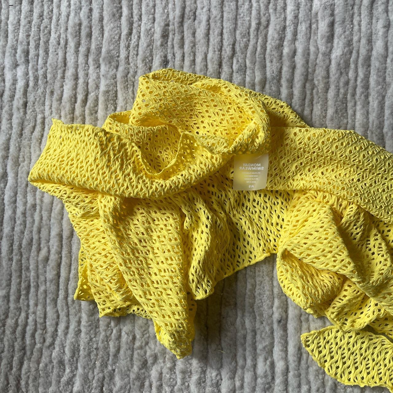 Monday Swim Yellow Bikini & Matching Sarong - Depop