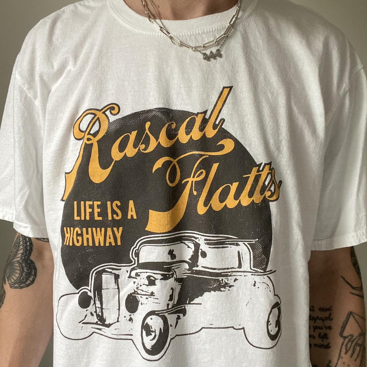 Soft Rascal Flatts life is a highway tshirt, iconic... - Depop