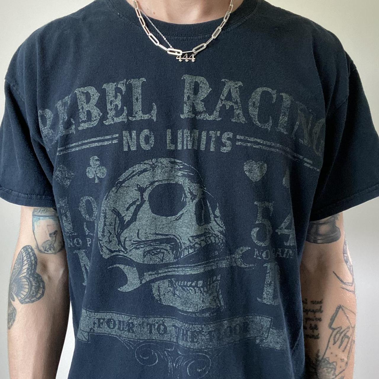 Vintage Rebel Racing tshirt Size: Large Mod:... - Depop