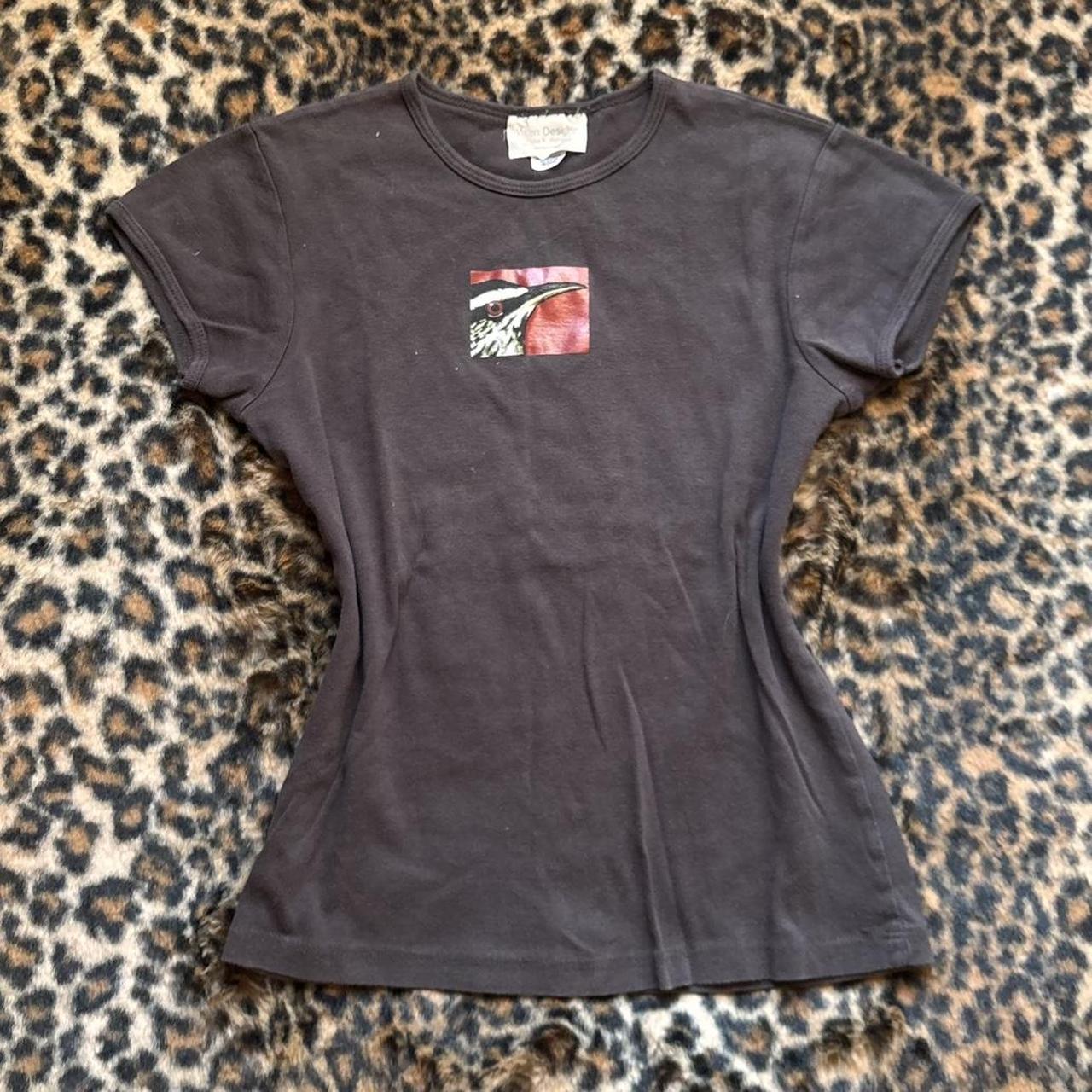 Wren Designs Y2k Bird Brown Art Graphic Funky Nature... | Depop