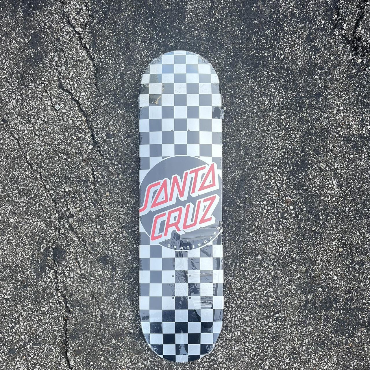 Santa Cruz checkerboard skateboard deck... - Depop