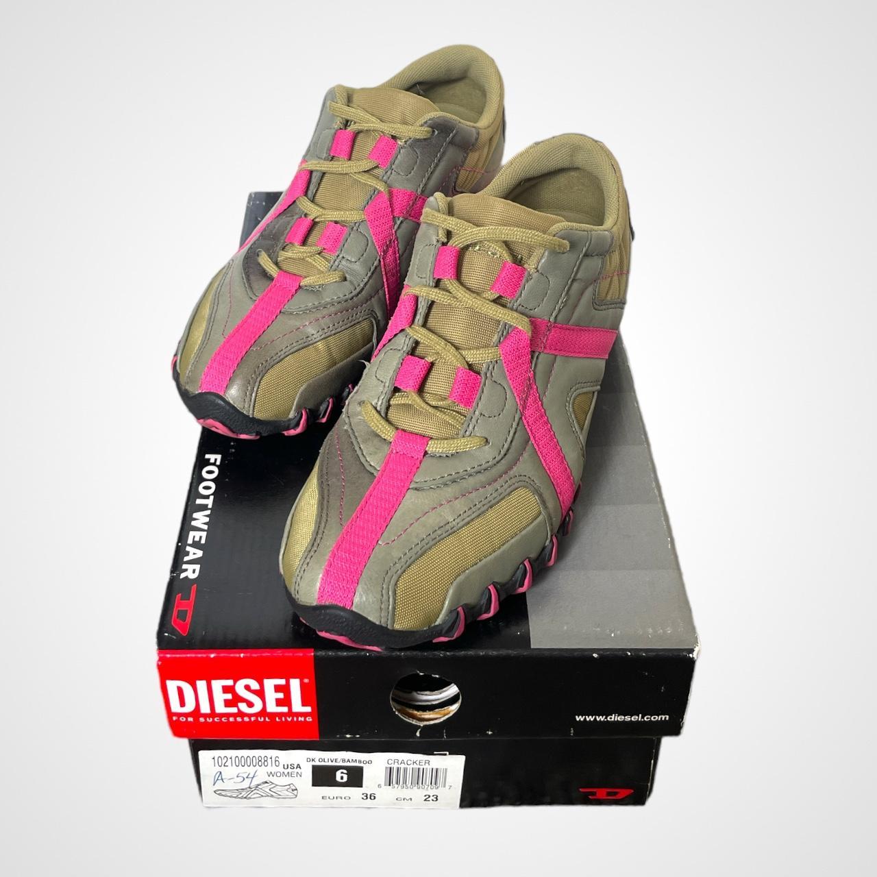 Vintage Y2K Deadstock Diesel Dark Olive, Bamboo, &... - Depop