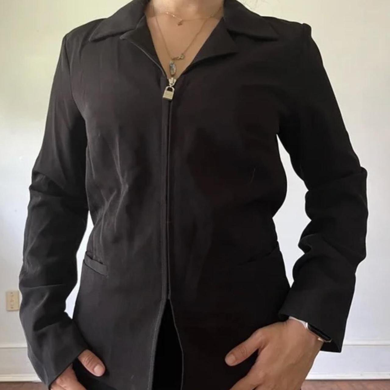 UNIF Women's Black Tailored-jackets | Depop