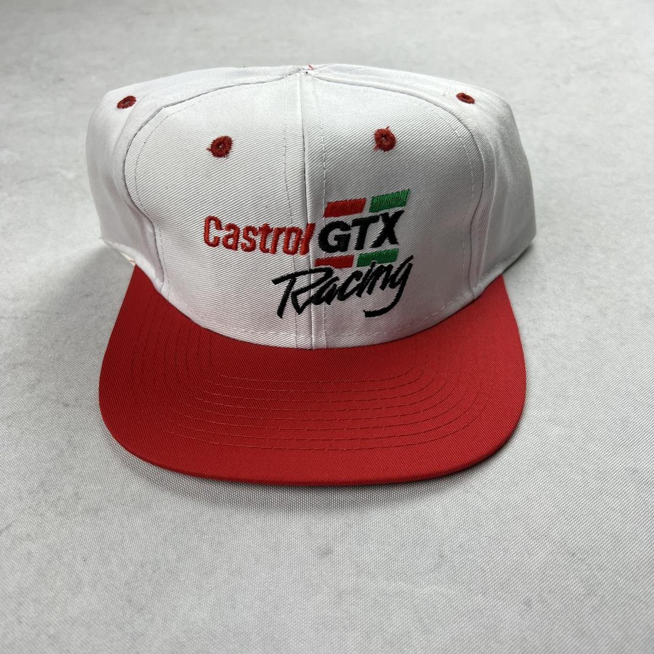 Vintage Castrol GTX Racing Snapback - White Good... - Depop