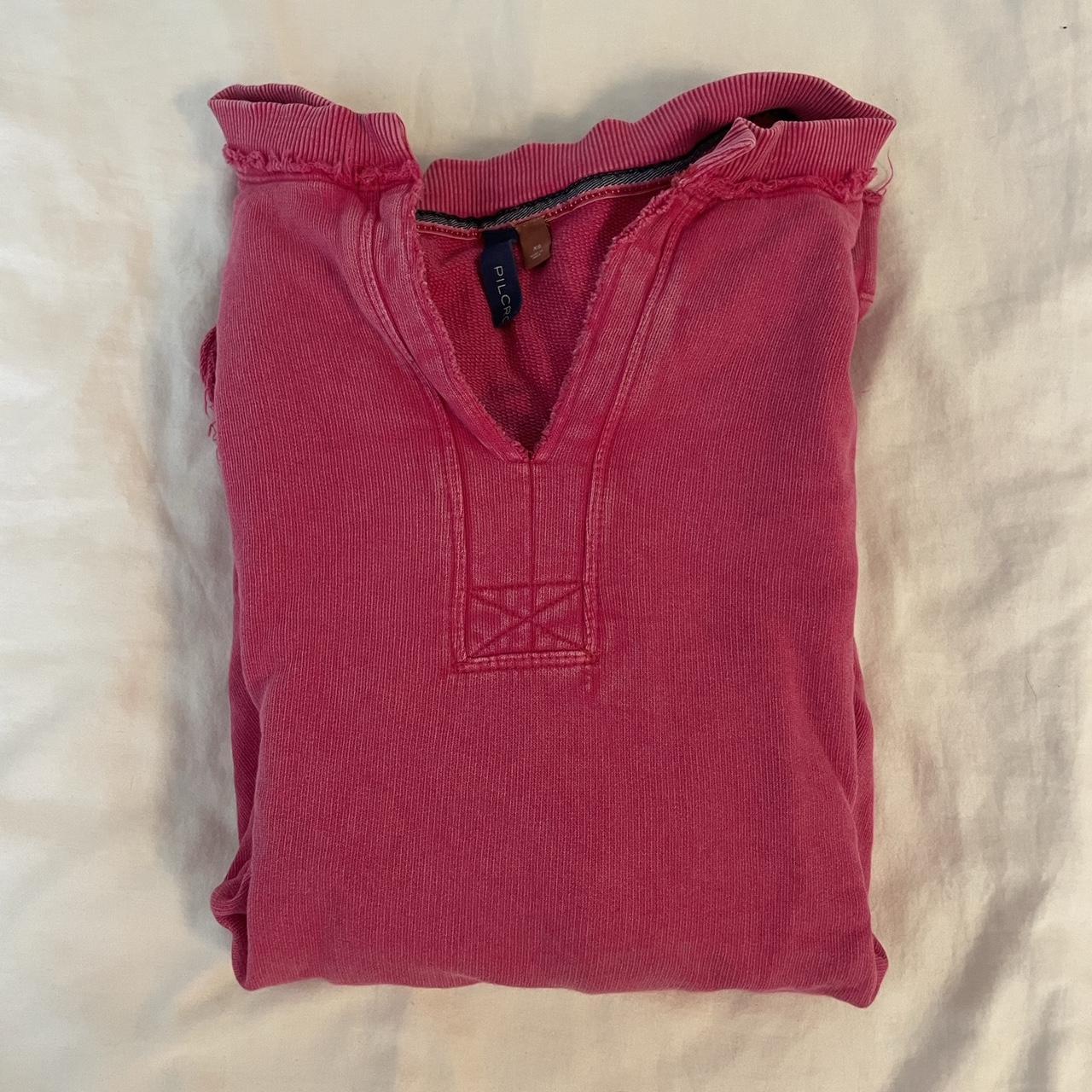 anthropologie pilcro brand pink pullover size xs... | Depop