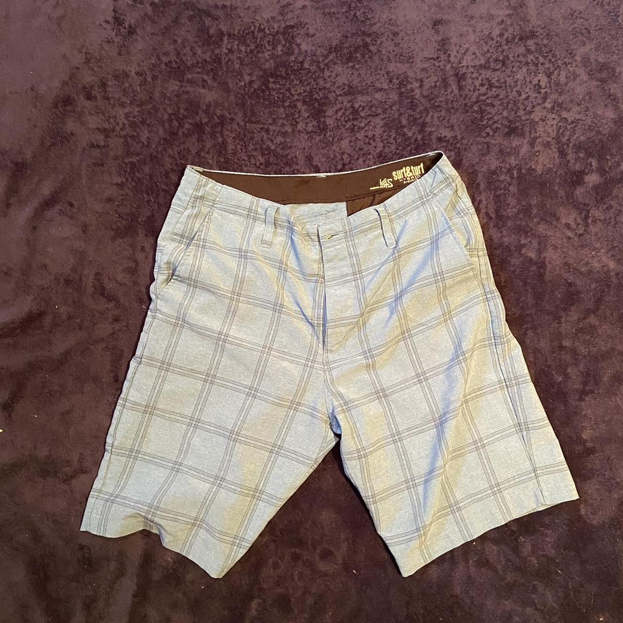 Super cool Volcom Surf & Turf plaid hybrid shorts!... - Depop