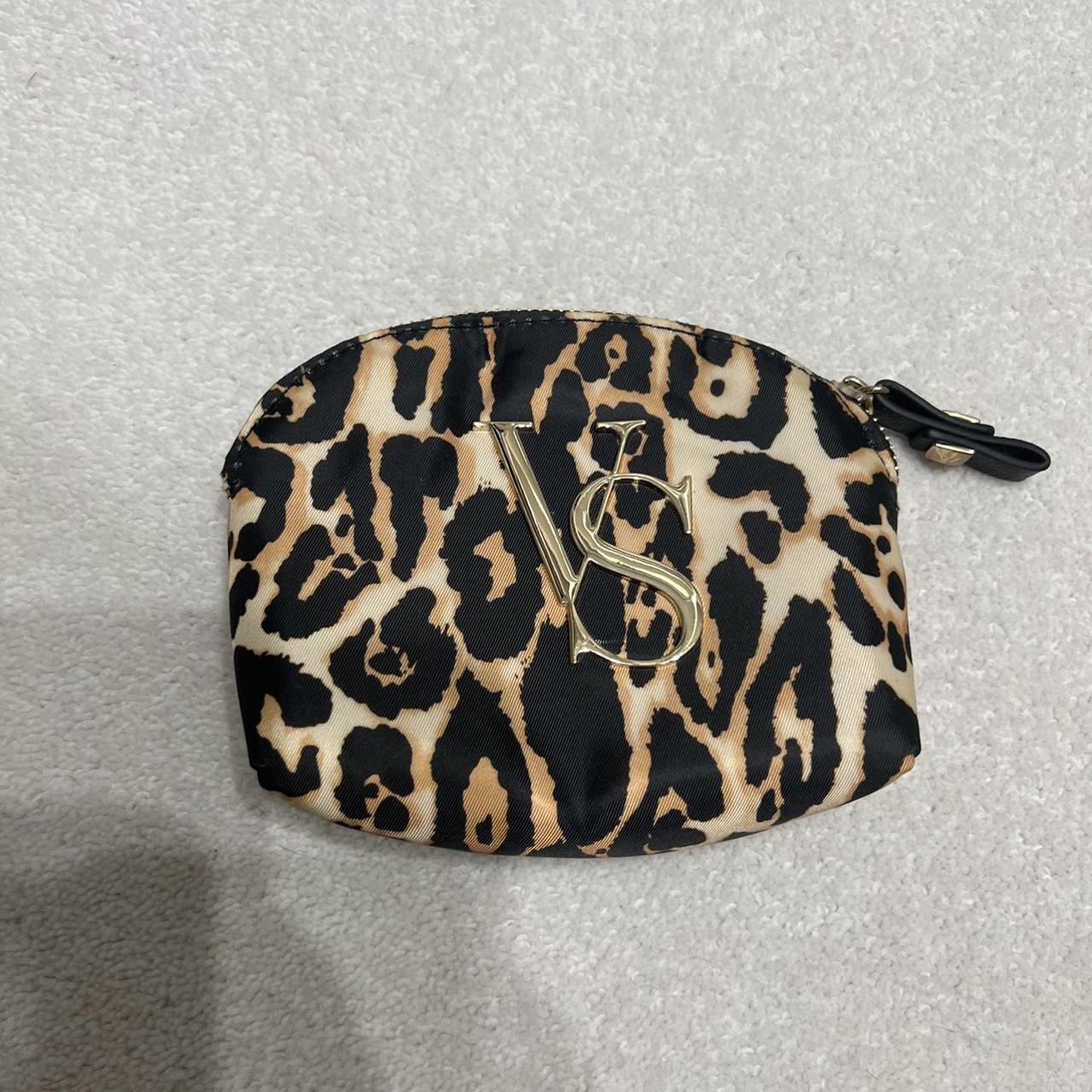 VICTORIAS SECRET LEOPARD PRINT PURSE/MAKEUP BAG... - Depop