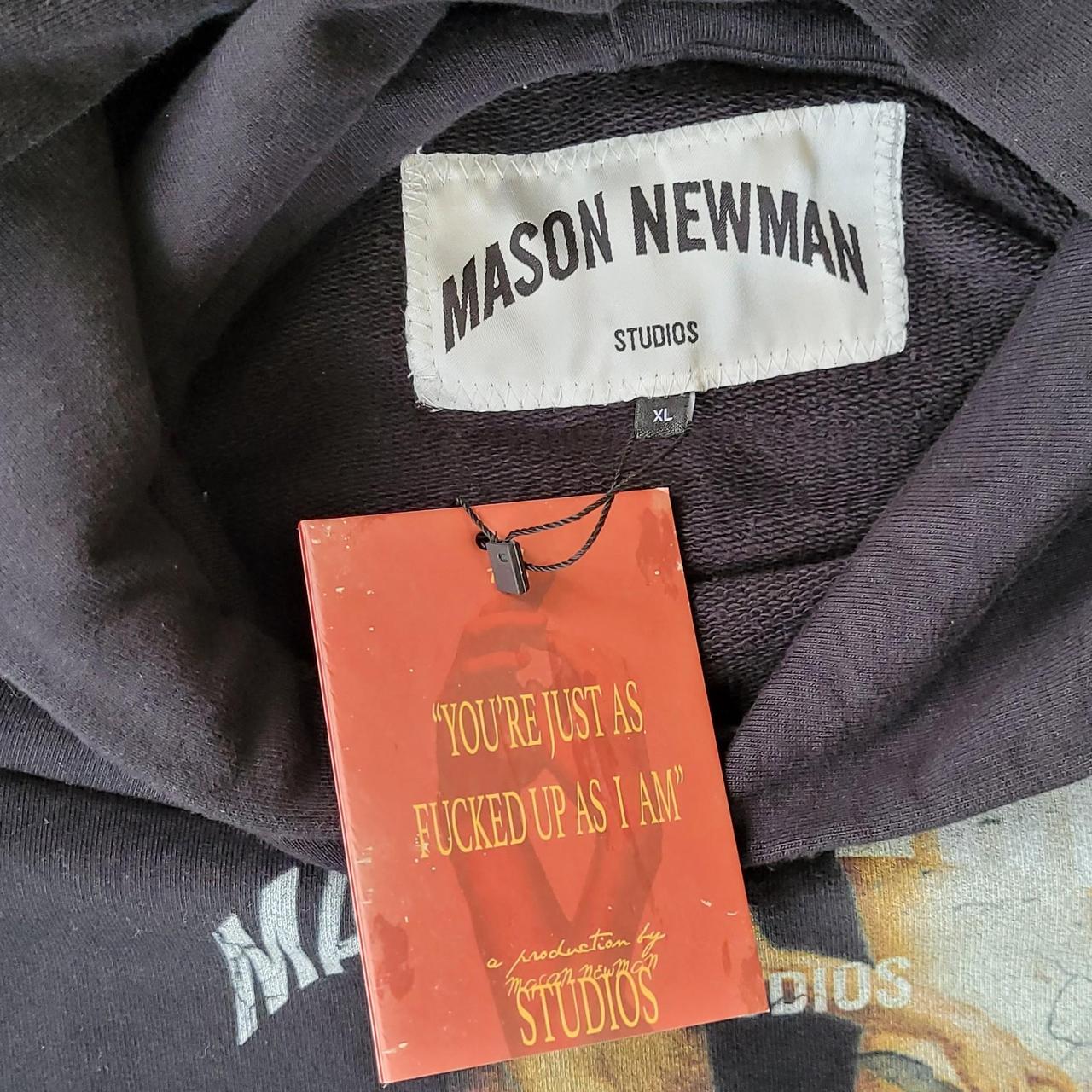 Black Mason Newman studios adam and eve hoodie. ... - Depop