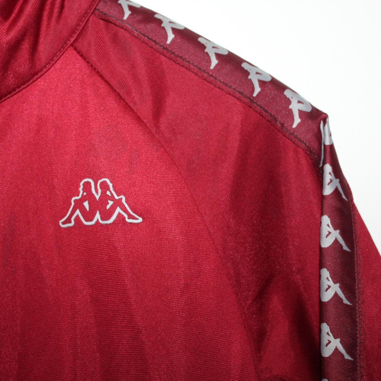Kappa 80's Track Top, Maroon /Burgundy, Medium, Used... - Depop