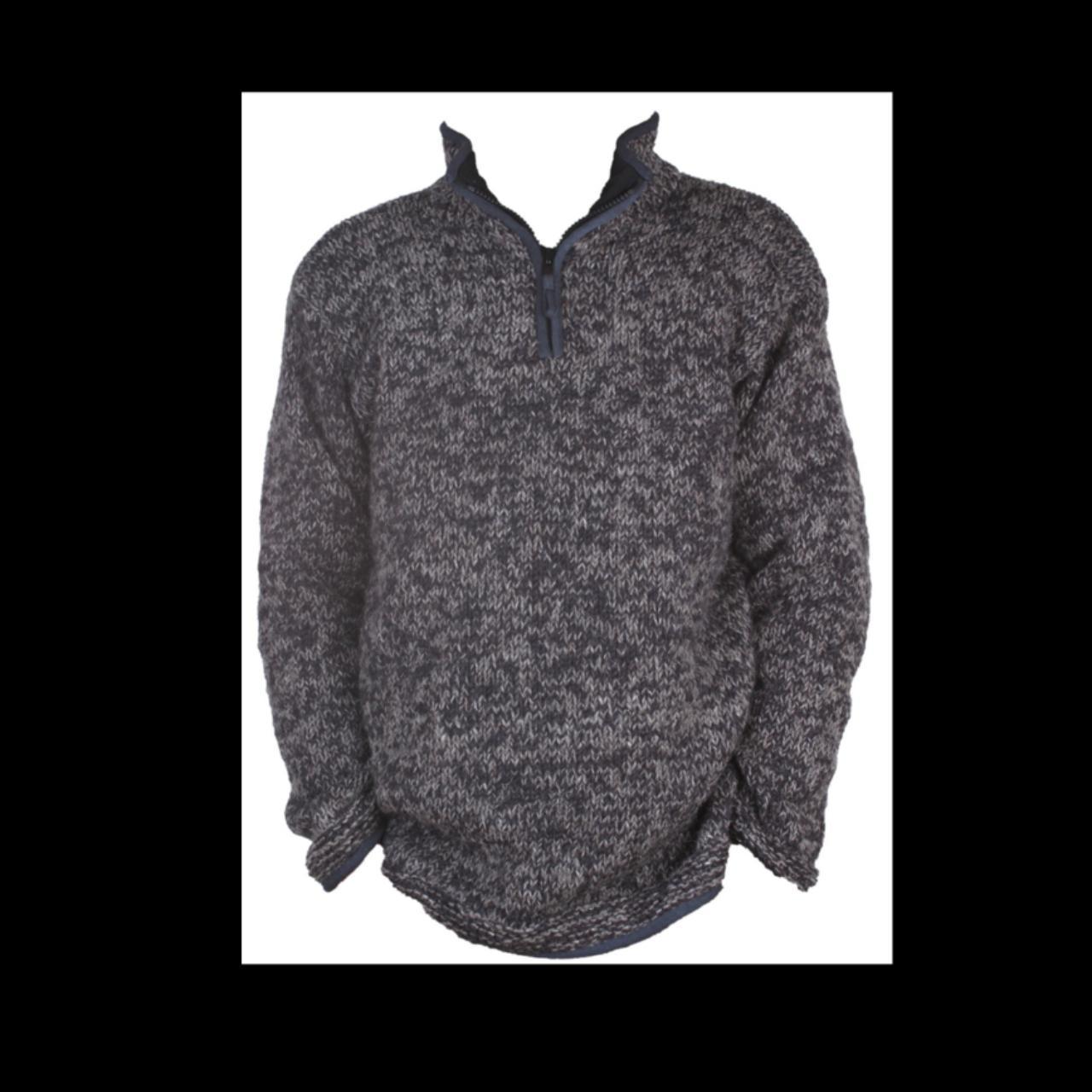 Pachamama Men's Half-Zip Sweater - Donegal... - Depop