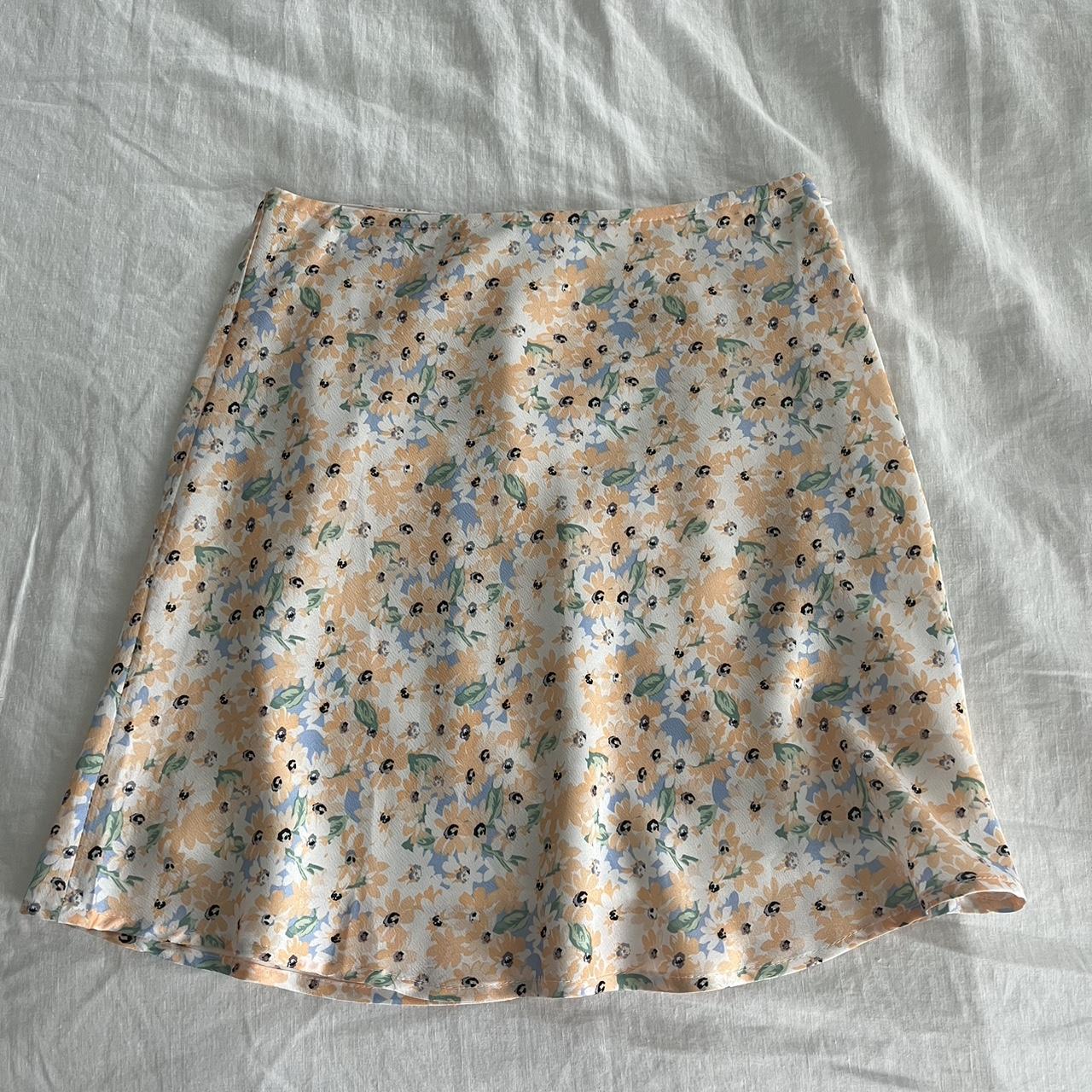 Verge Girl Floral Skirt Size Au 8 Us 4 Depop