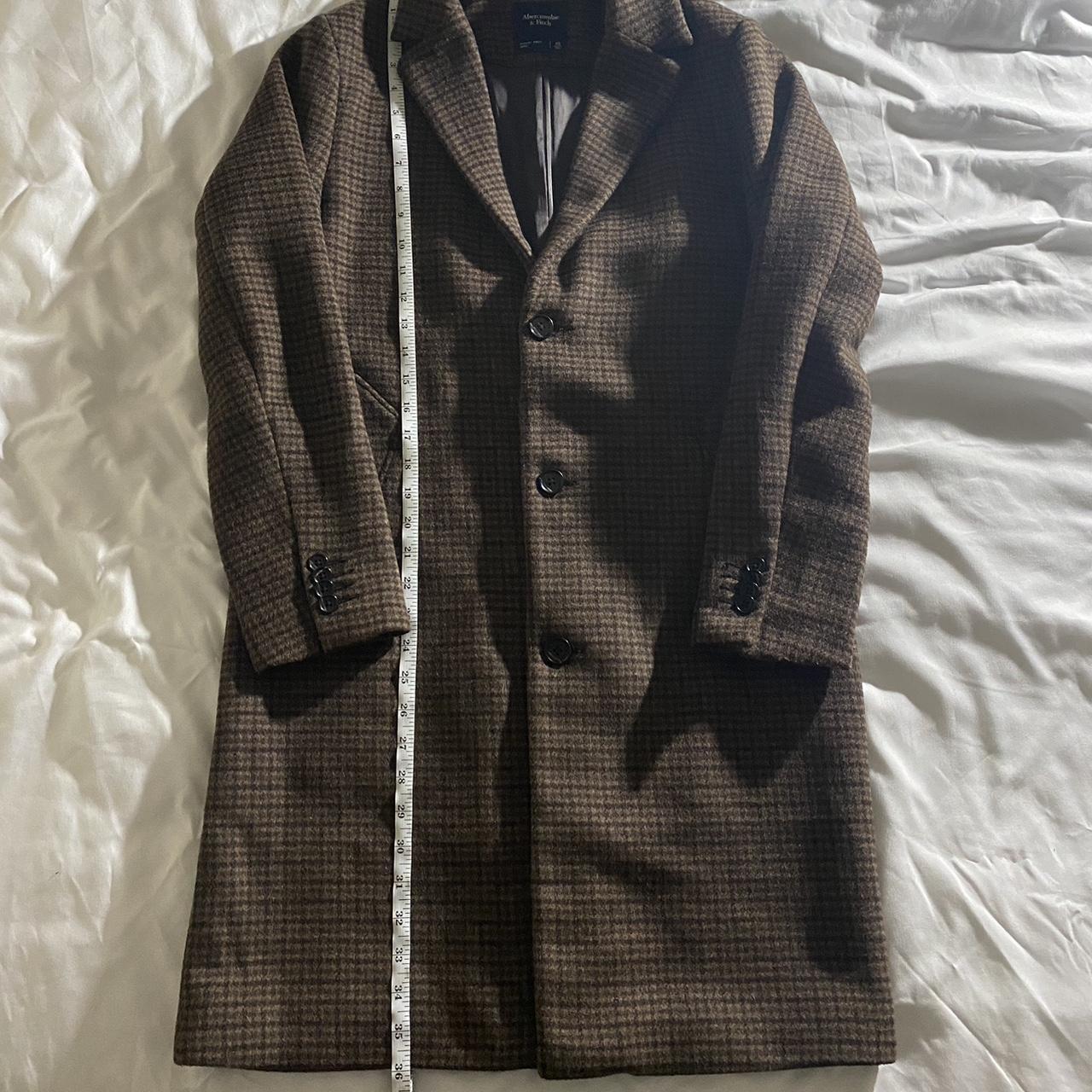 Dark brown Abercrombie & Fitch trench coat. Really... | Depop