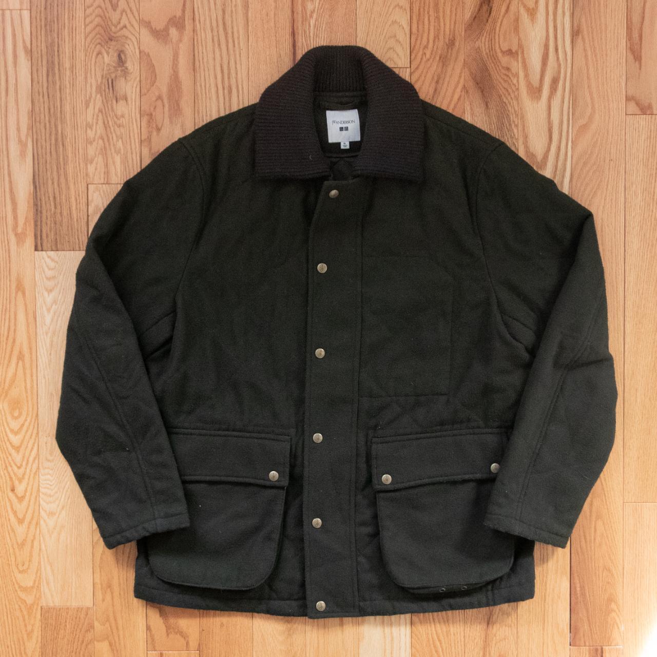 JW Anderson x UNIQLO Quilted Olive Green Chore... - Depop