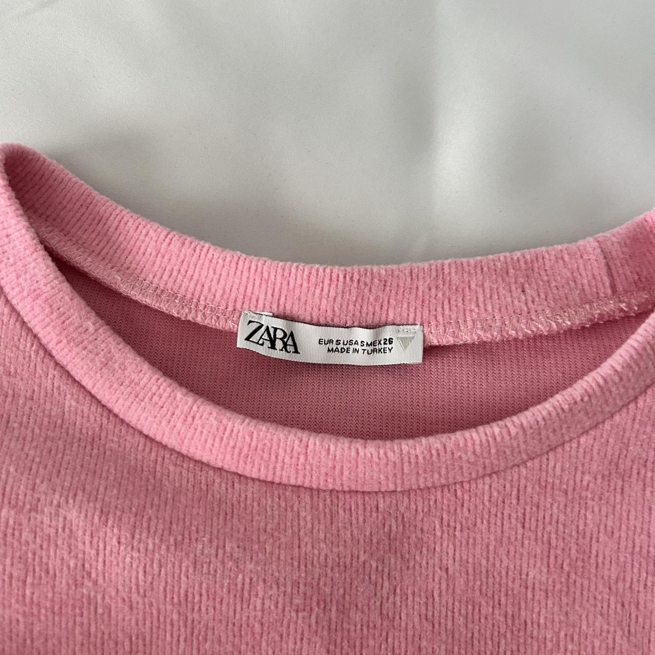 Zara Women's Pink Blouse | Depop