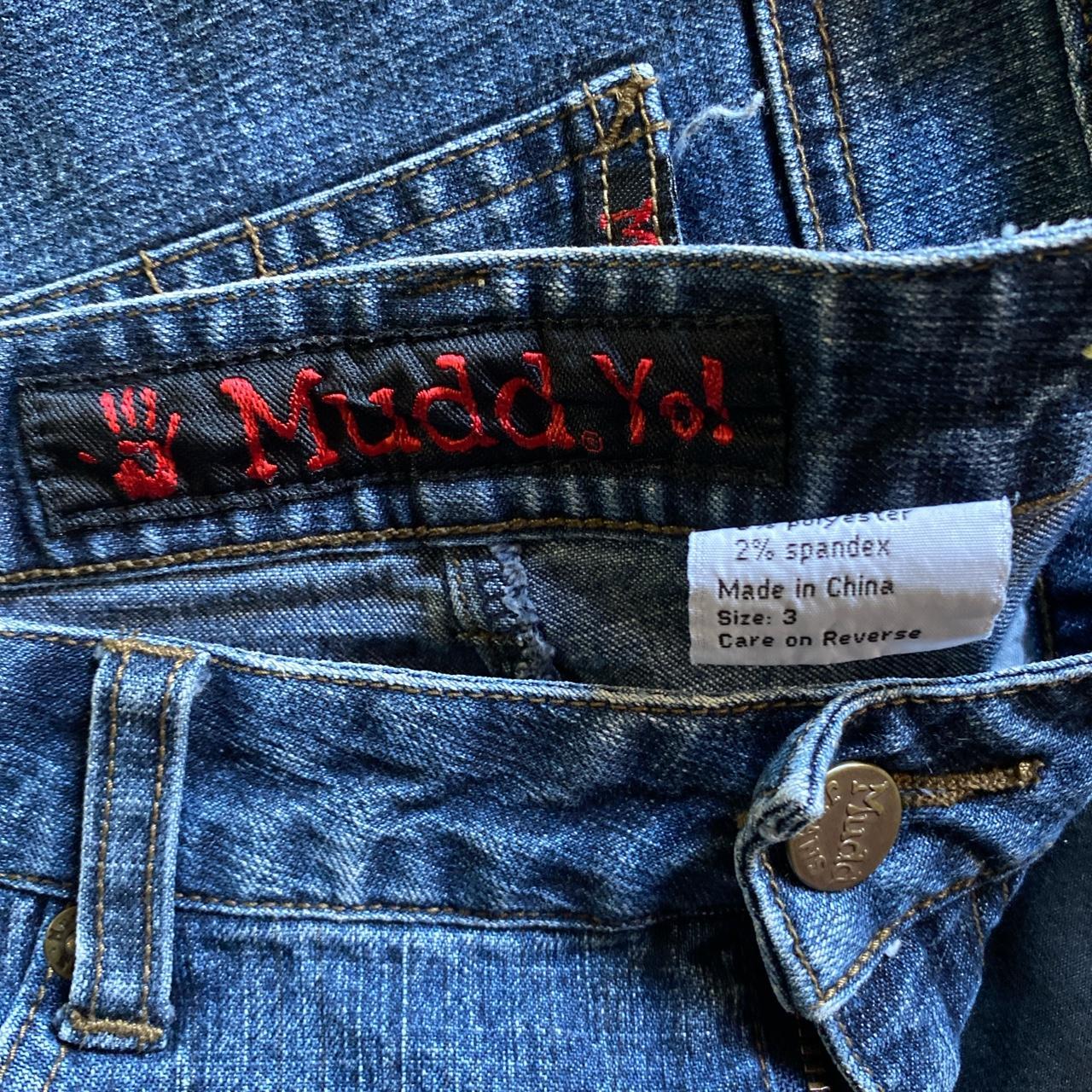 vintage mudd. yo! super cute denim skirt labeled a... - Depop