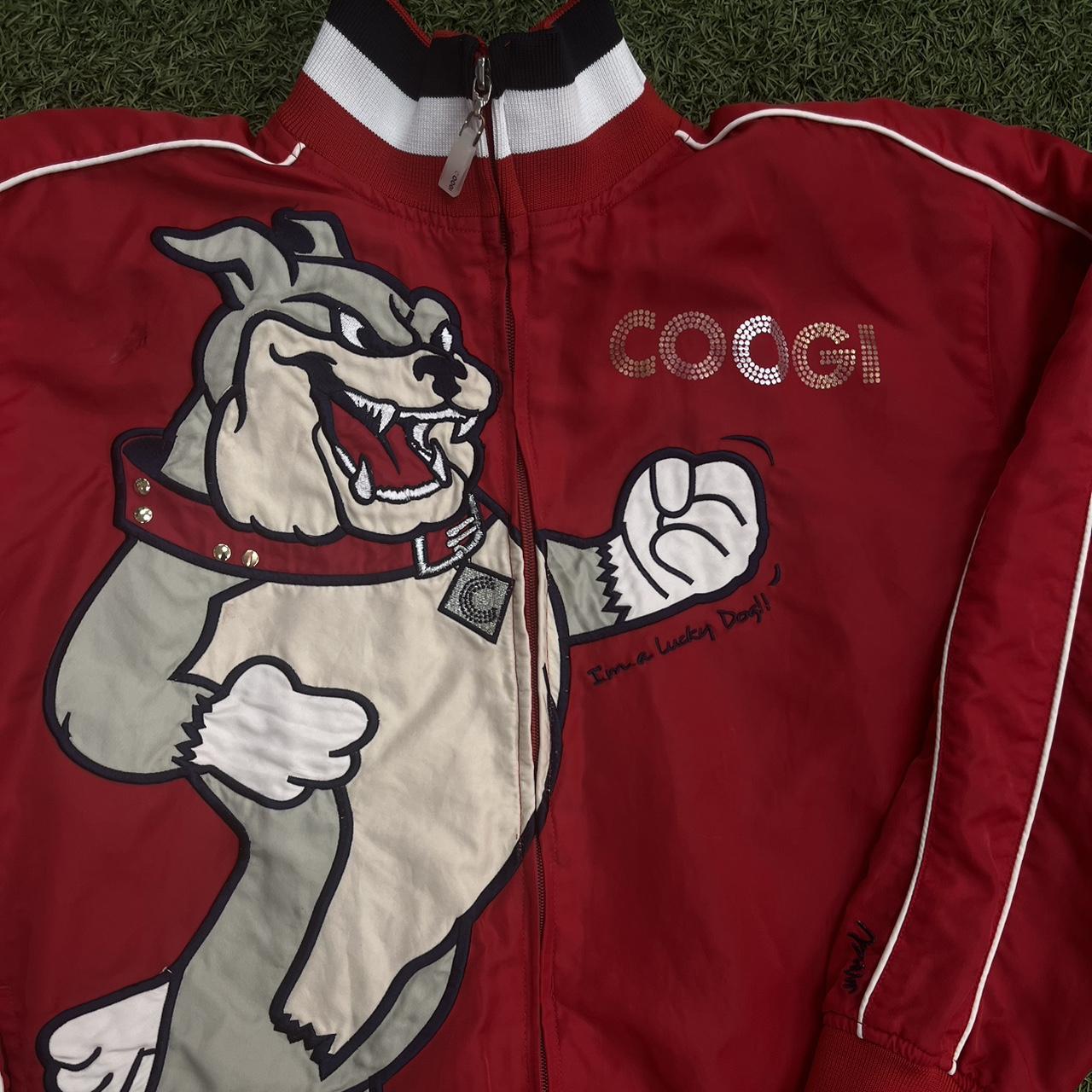Y2K Coogi zip up “ I’m a lucky dog “ Size large... - Depop