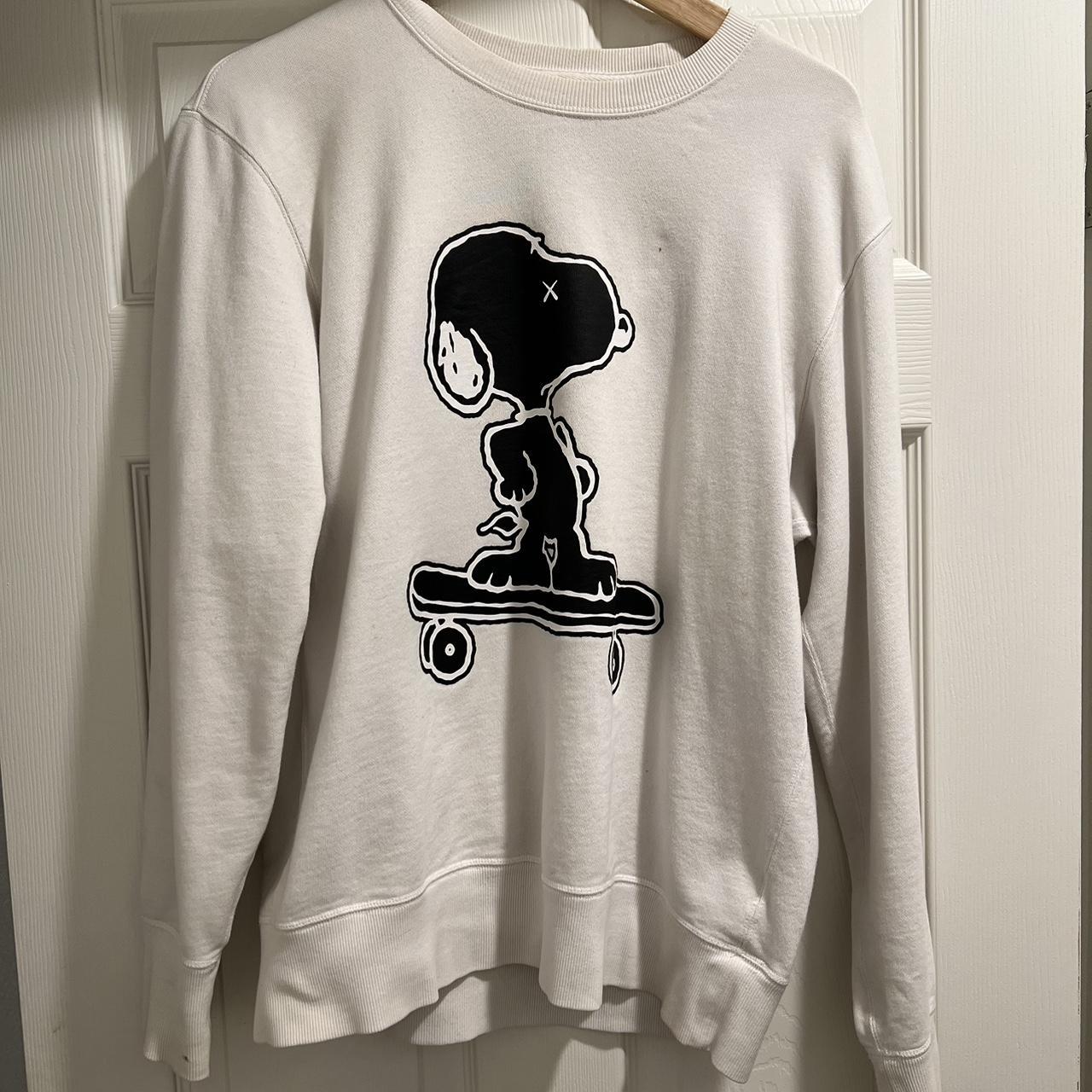 Kaws x UNIQLO x Snoopy Peanut Sweater White... - Depop