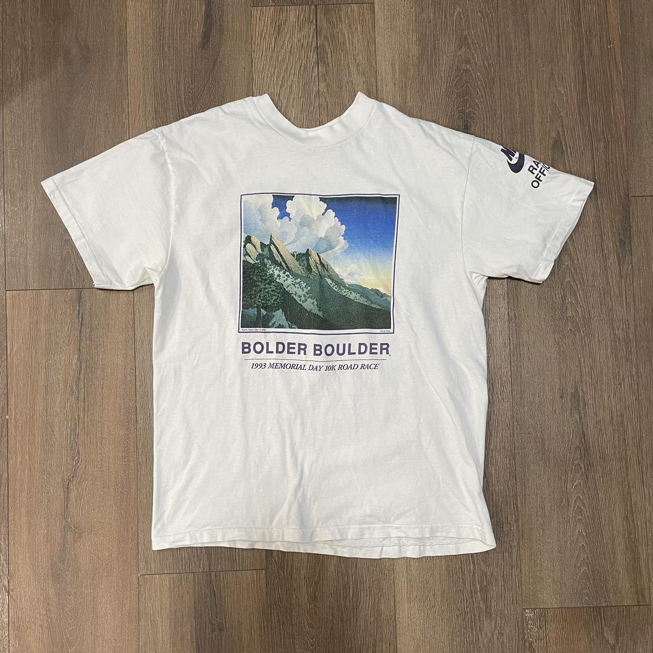 Vintage 1993 Nike Bolder Boulder 10k Road Race... - Depop