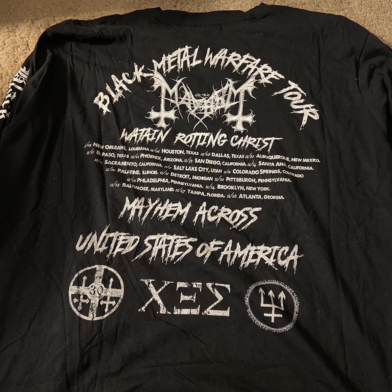 Mayhem 2015 tour shirt long sleeve size xl fits a... - Depop