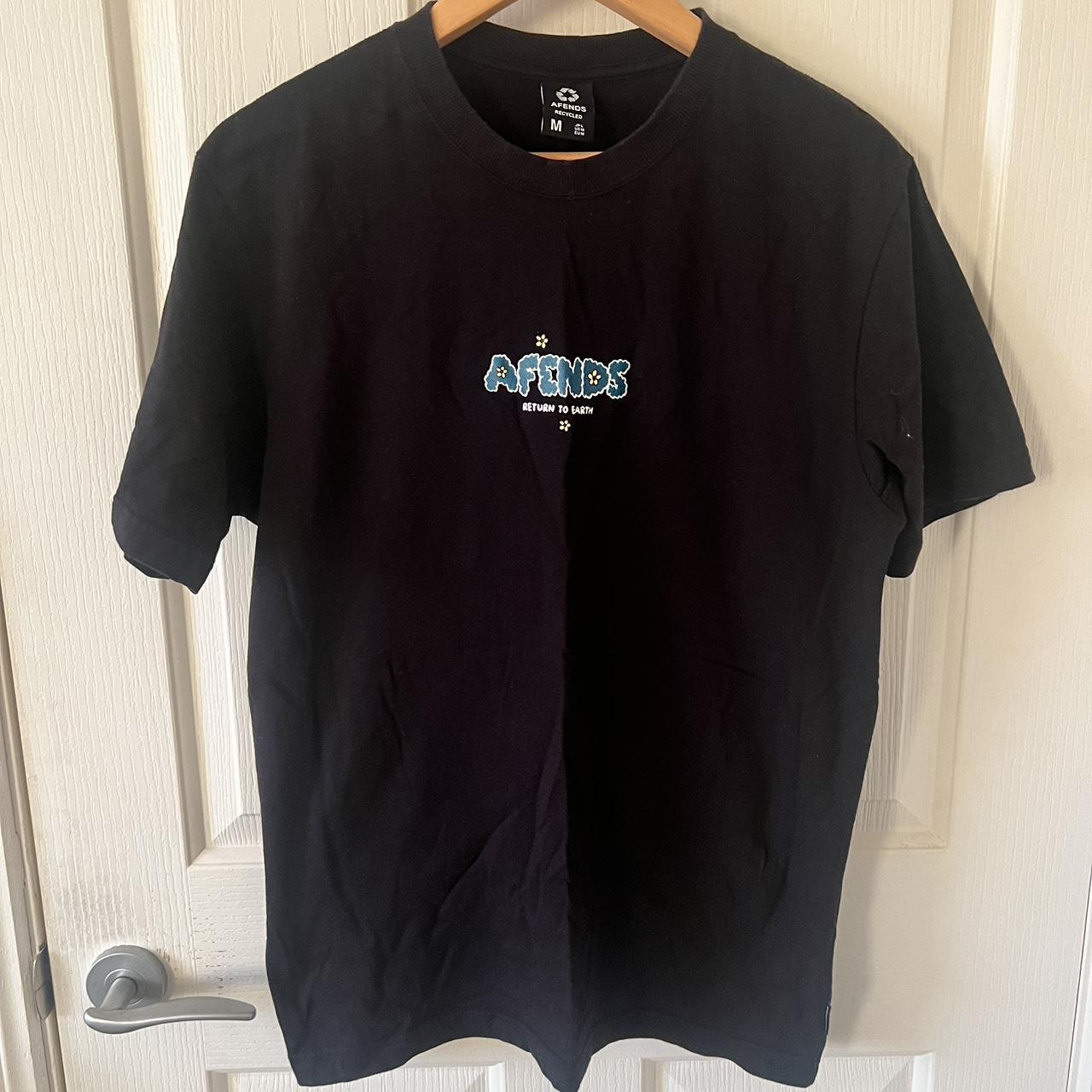Afends Return To Earth black t-shirt worn a handful... - Depop